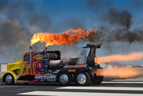 Loaded With A Fighter Jet Engine, American Fire-Breathing Truck ...