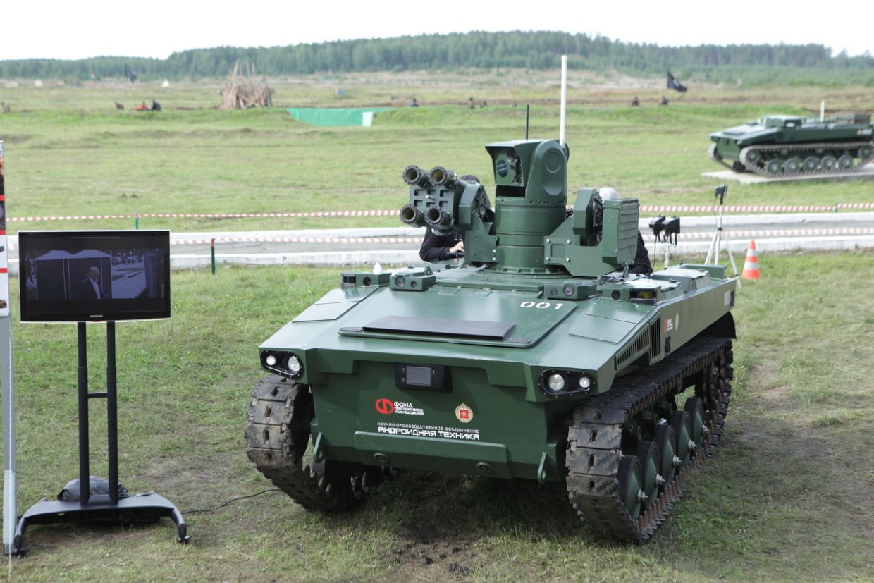 Russian 'Combat Robots' Undergo 'Baptism Of Fire' As Soldiers Use Them ...