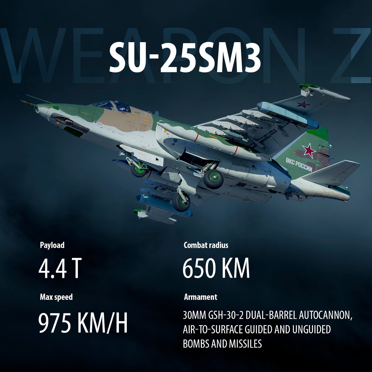 Under Cover Of Su-35, Su-30SM Fighters, Russia Deploys 'Highly Modified' Su-25 Attack Aircraft ...