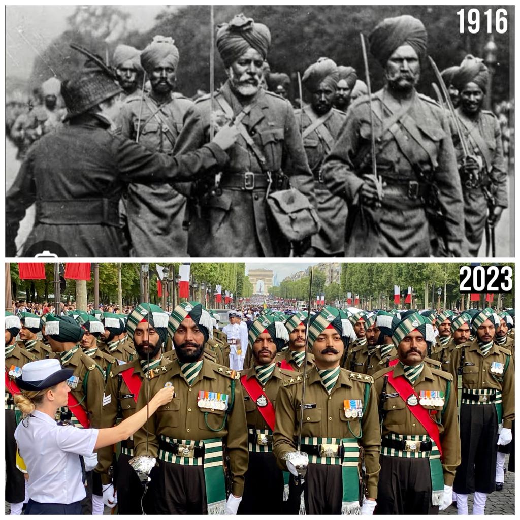 History Repeats In Paris! After 100+ Years, Indian Soldiers Get 'Flower ...