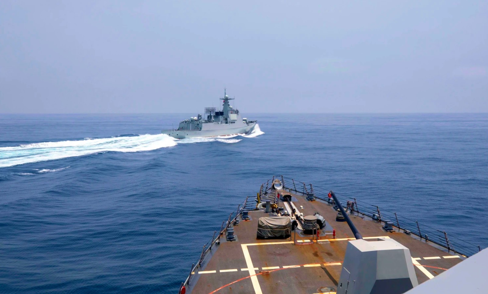 Chinese Destroyers 'Confront' Canadian Warship Near Taiwan; Deploys ...