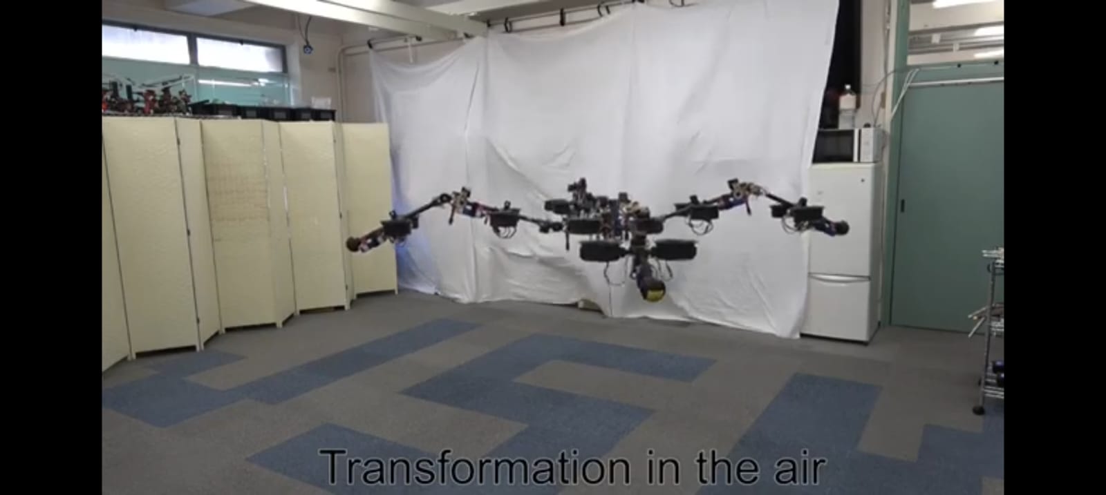 Japanese SPIDAR Robot Walks With Propellers Meant For Flying ...