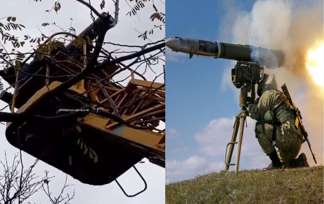 Russia Launches ATGMs From Truck-Mounted Elevator At Ukrainian Targets ...