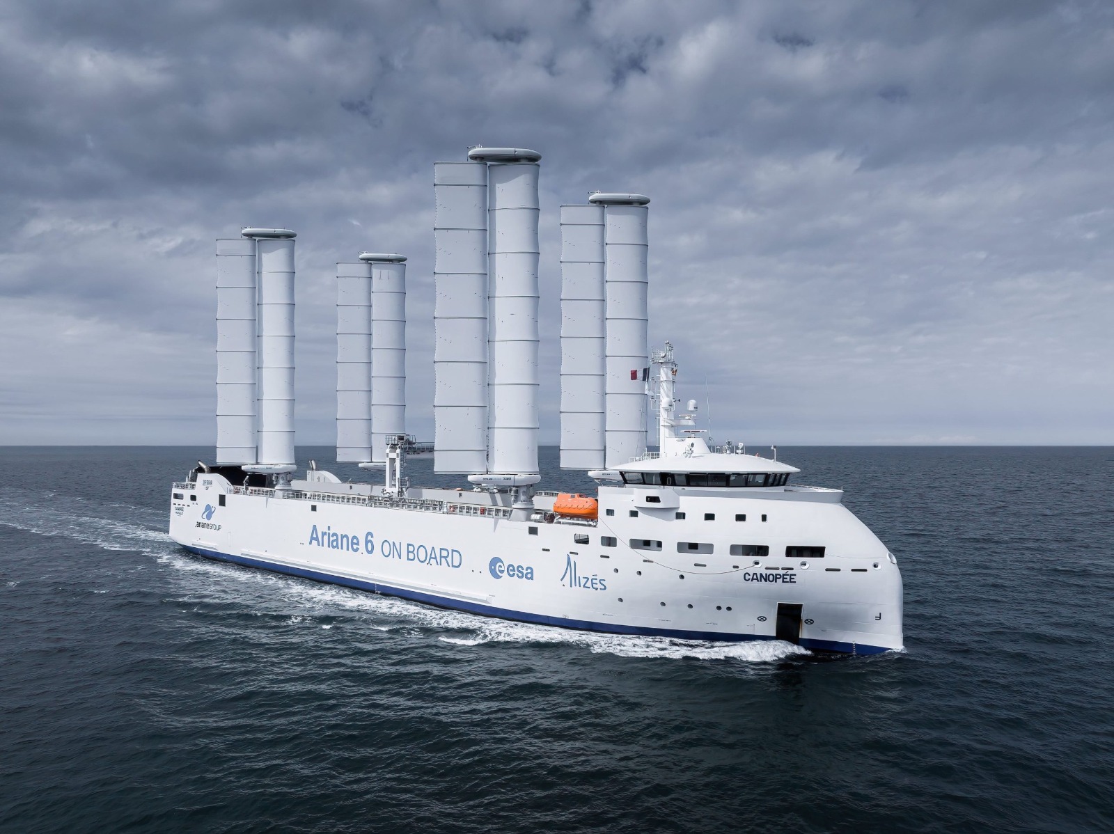 Ariane-6: Europe's 'Largest Rocket' Travels On Wind-Powered Cargo Ship ...