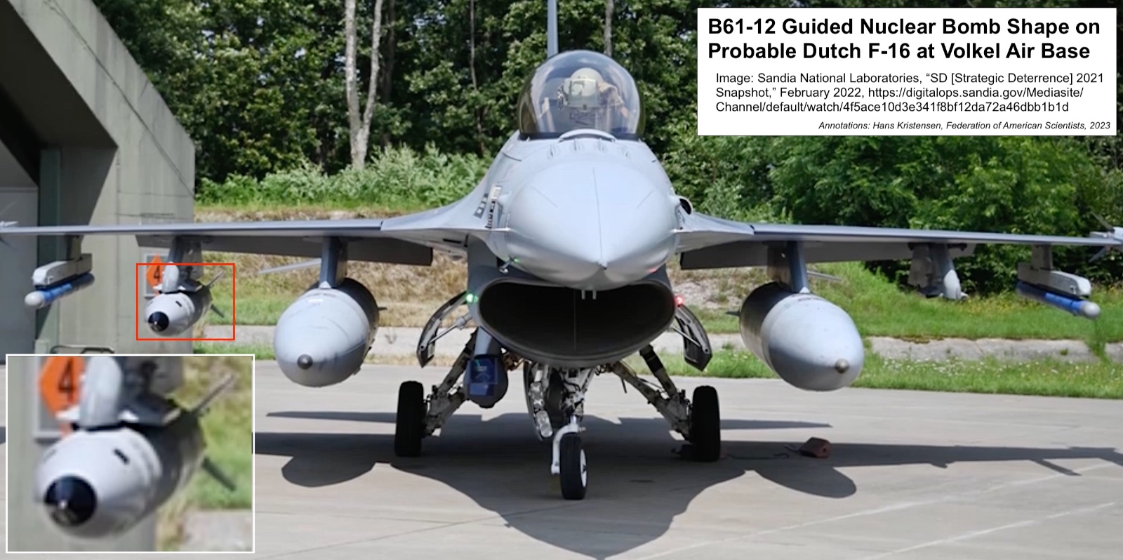 1st Image Of B61-12 Nuclear Bomb Loaded On F-16V Surfaces As The Dutch ...