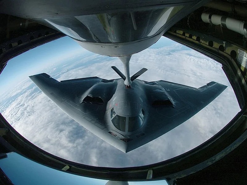 A Nuclear Stealth Bomber With Toilet & Microwave Sets Historic ...