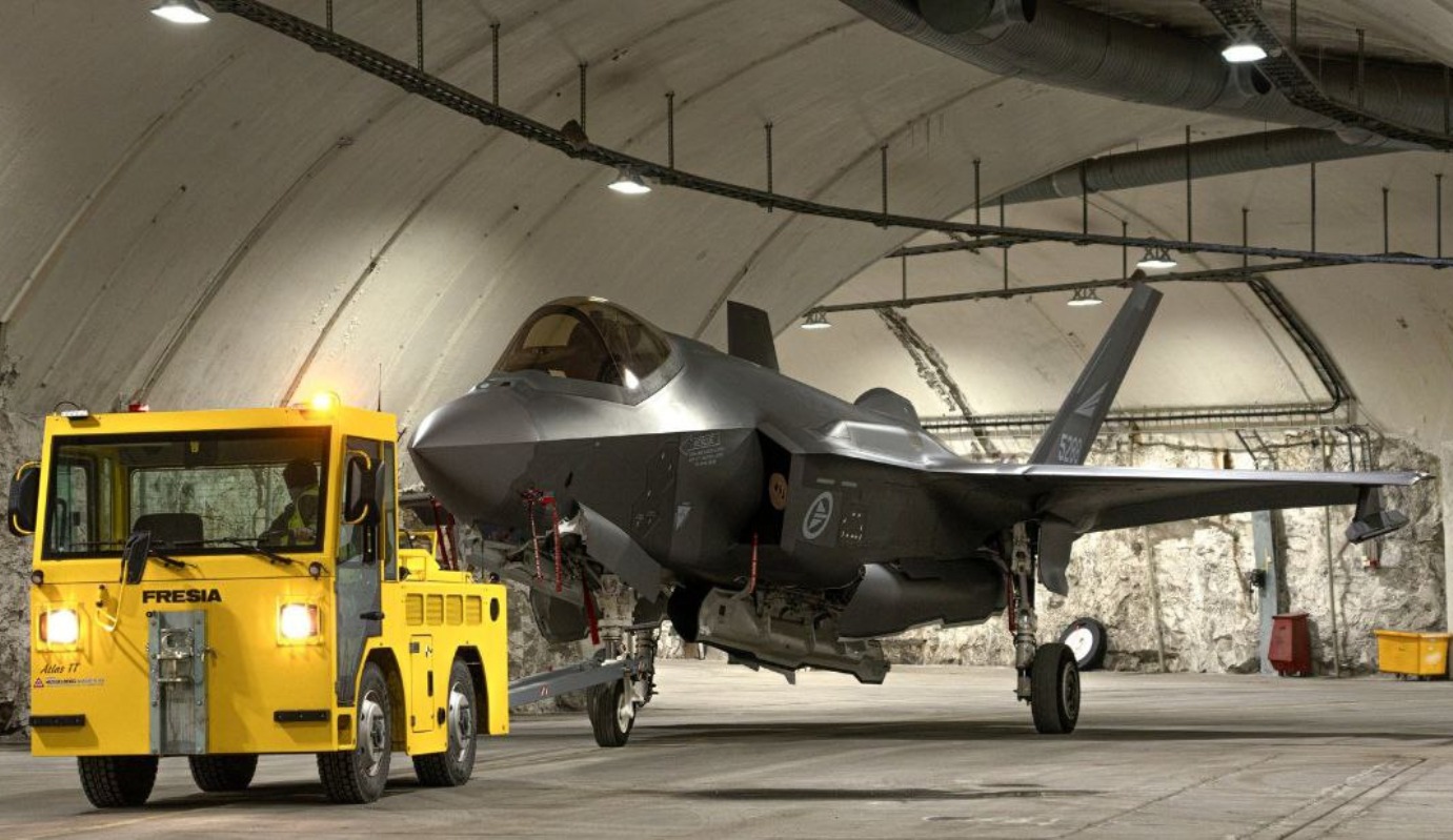 Days After Su-57 Destruction, F-35 Appears In A Mountain Hangar To ...