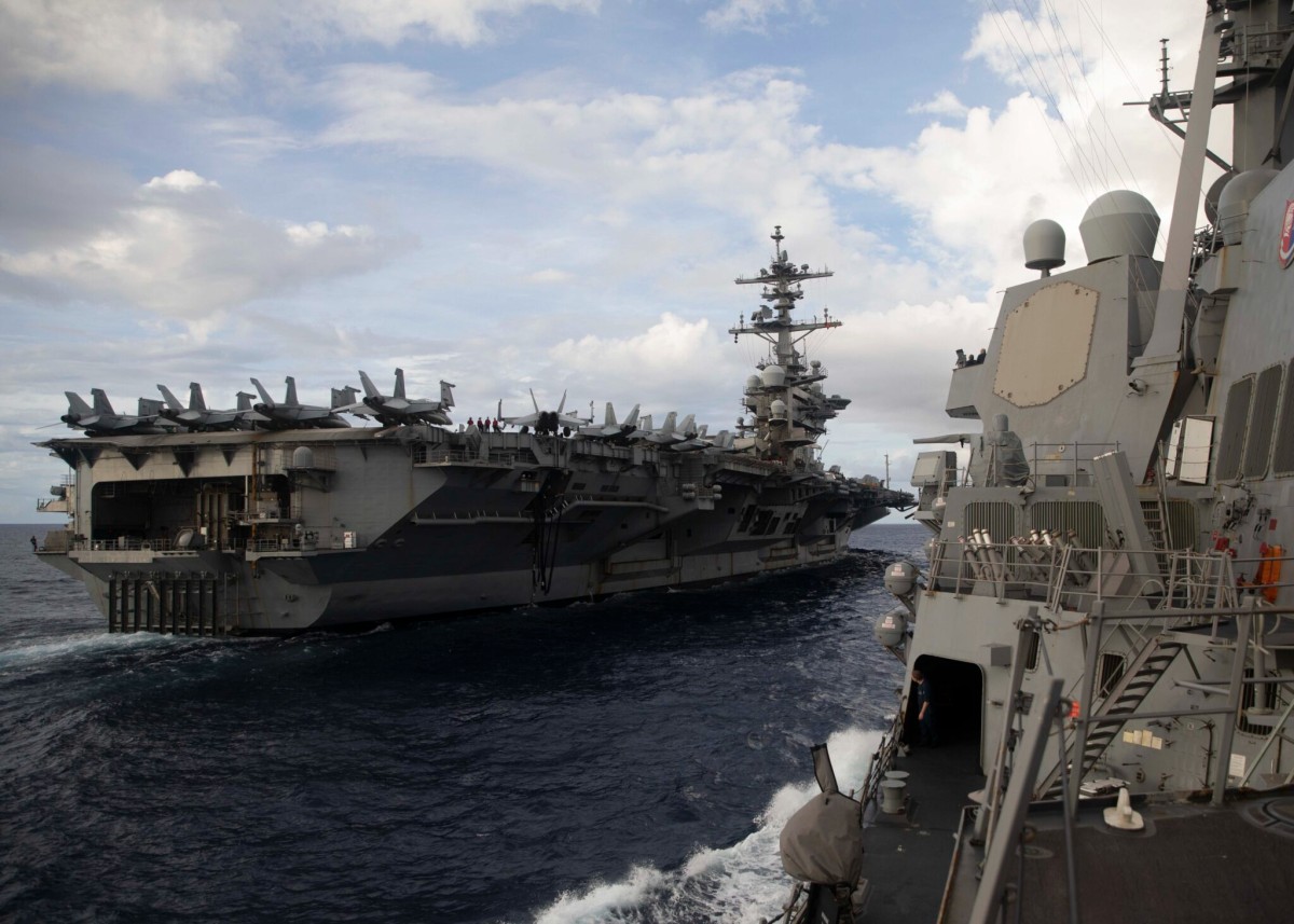 Chinese 'Snoop' On US Navy's 100,000-Ton Theodore Roosevelt Aircraft ...
