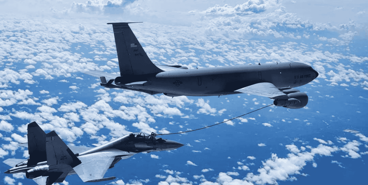 Historic First! U.S. & Russian-Origin Aircraft Fly Together! KC-135 ...