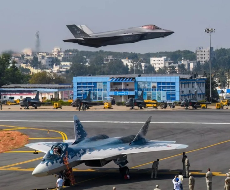 From Su-57 & F-35 In A Single Frame To Full Scale-Model Of AMCA! Eight ...