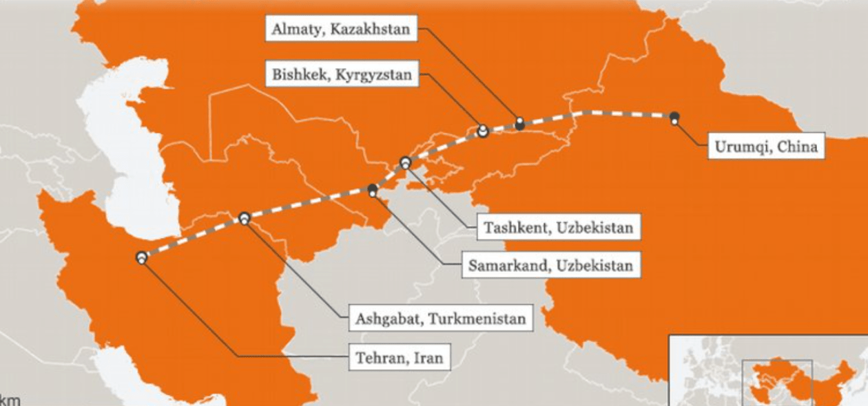 HISTORIC! First Freight Train From China Wheels Into Iran, Flying In ...